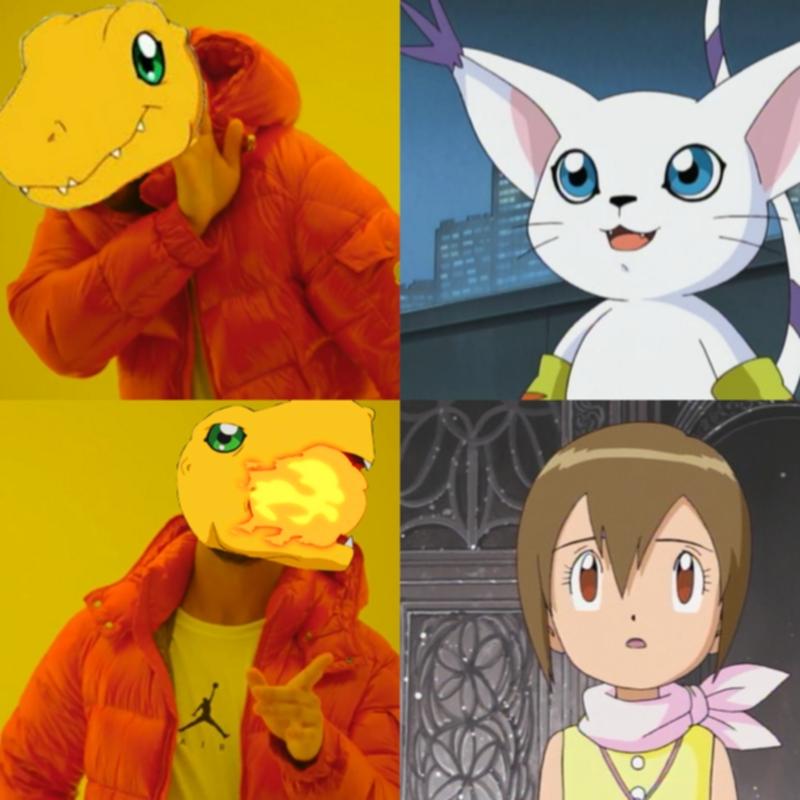 Agumon True Goal | Drakeposting | Know Your Meme