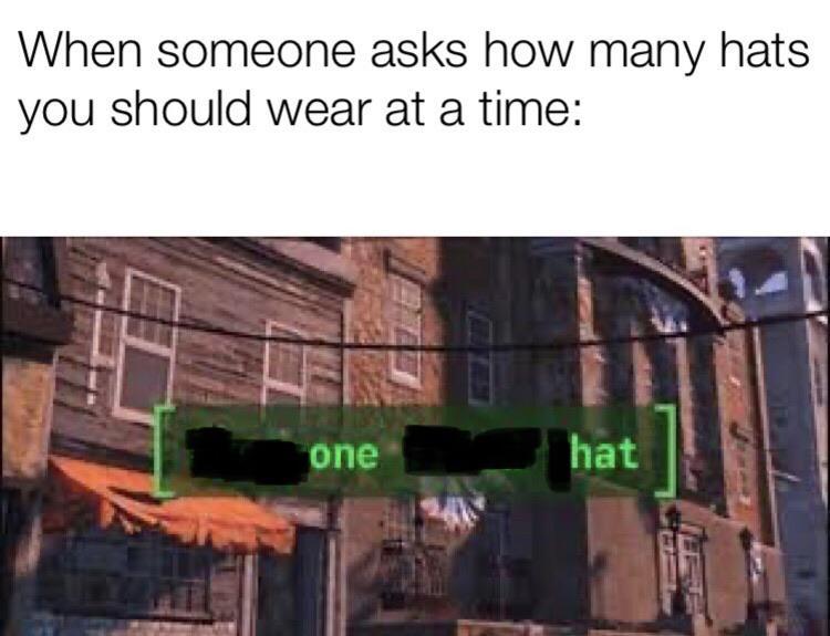 one hat | Everyone Disliked / Liked That | Know Your Meme