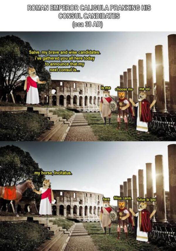 the roman prank | Ironic Doge Memes | Know Your Meme