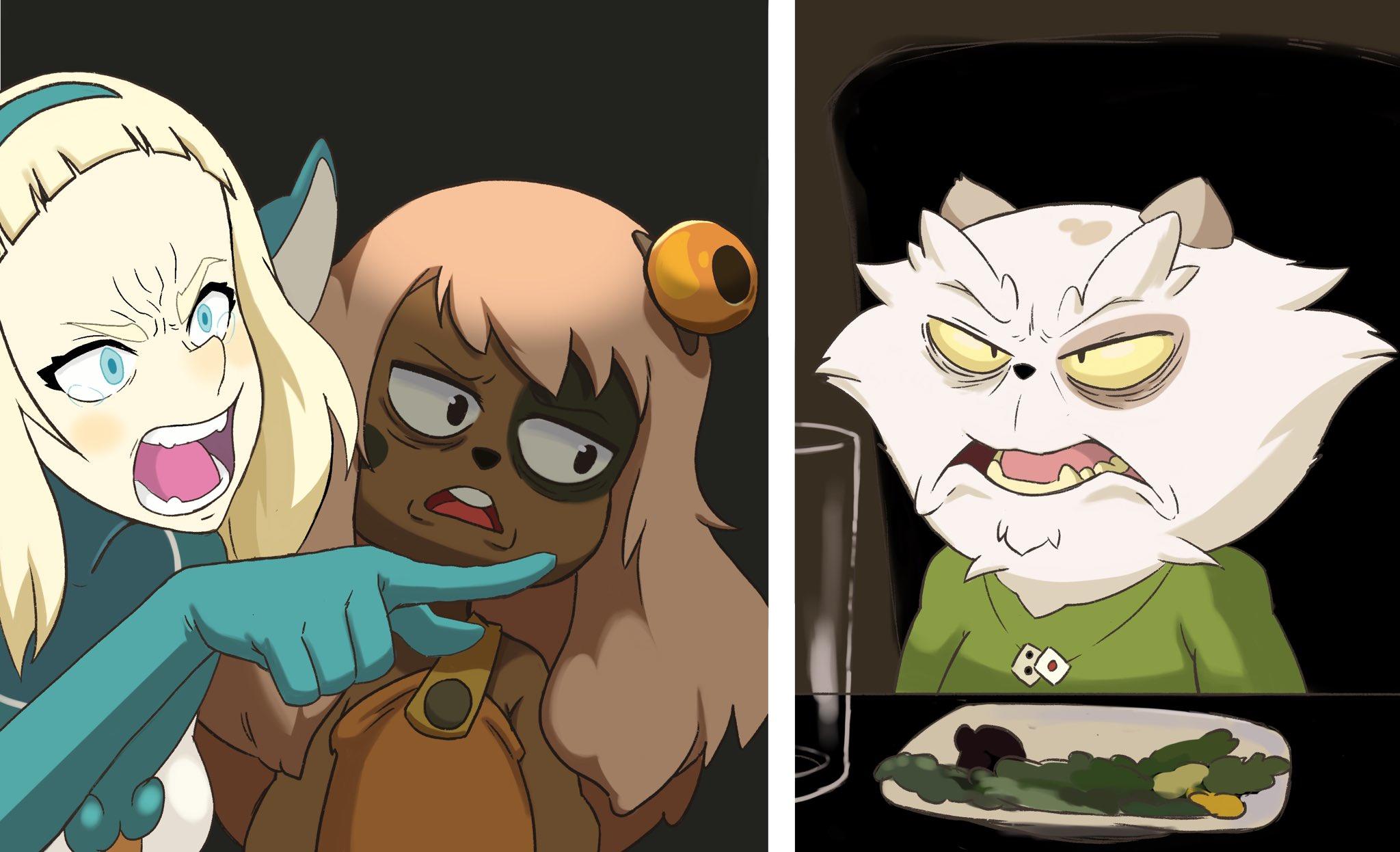 Had fun recréation #womanyellingatcat meme with my favorite Dofus Movie ...