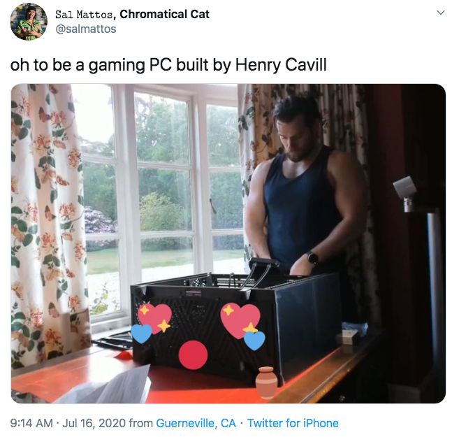 oh to be a gaming PC built by Henry Cavill | Henry Cavill Building ...