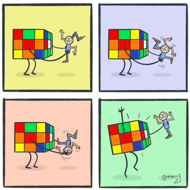 how the tables have turned | Rubik's Cube | Know Your Meme