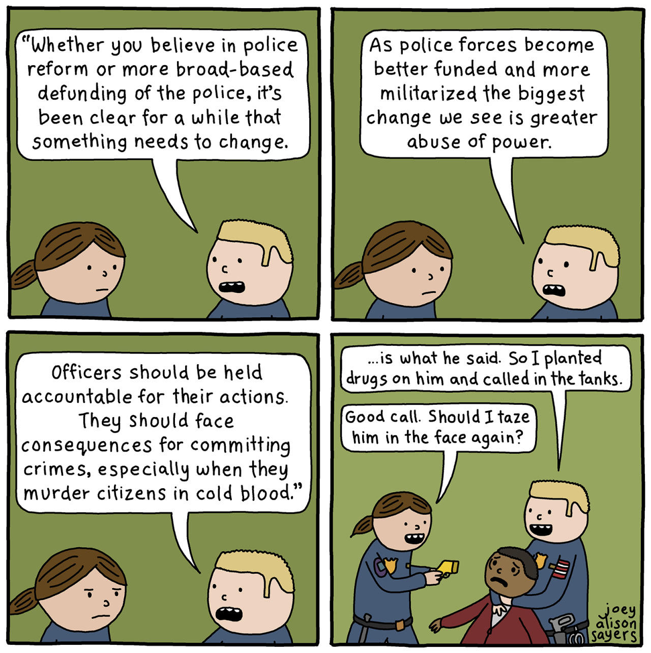 "Cop Out" by Joey Alison Sayers | Defund The Police | Know Your Meme