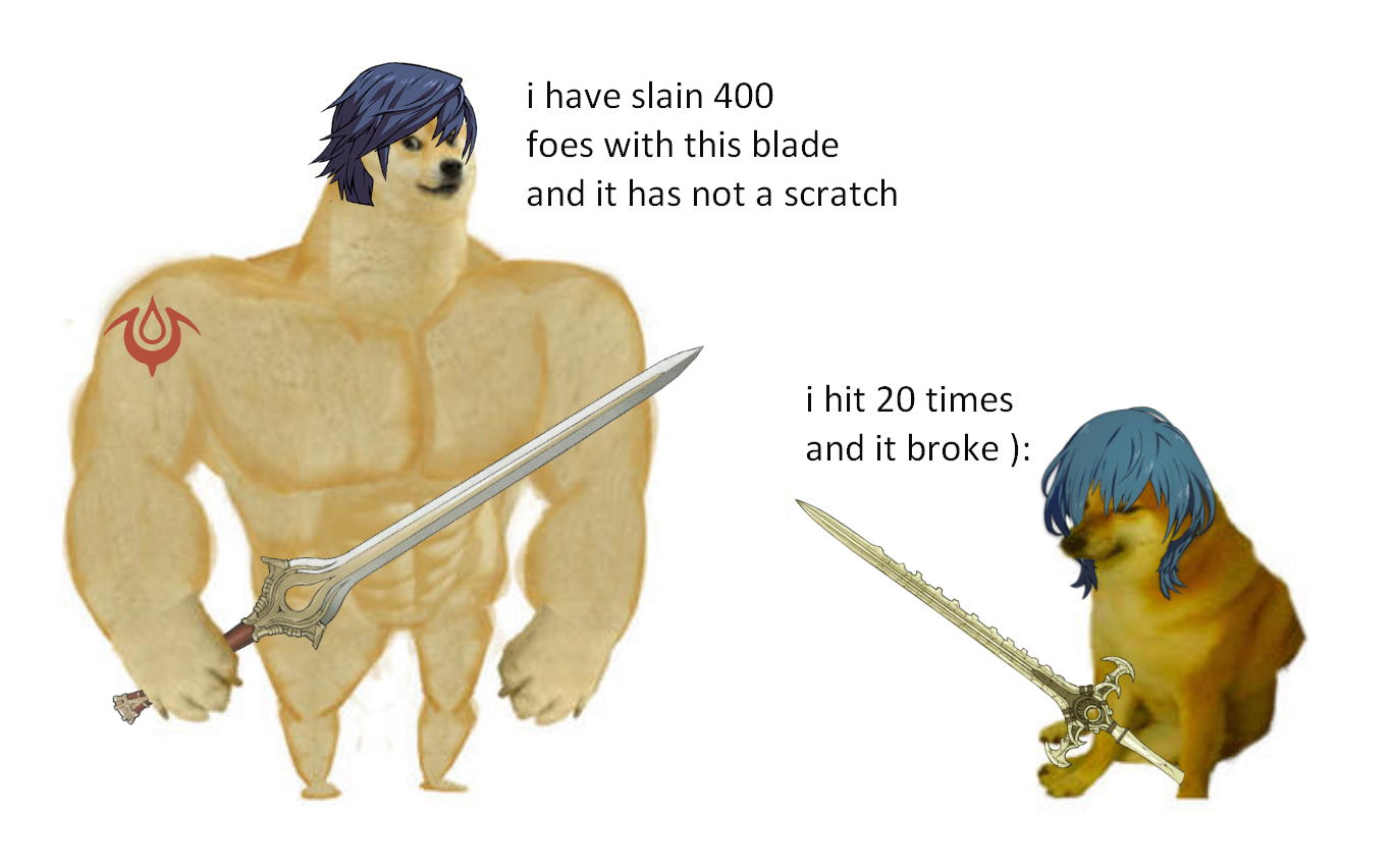 Falchion vs the Sword of the Creator | Swole Doge vs. Cheems | Know ...