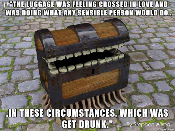 Luggage in Love | Discworld | Know Your Meme