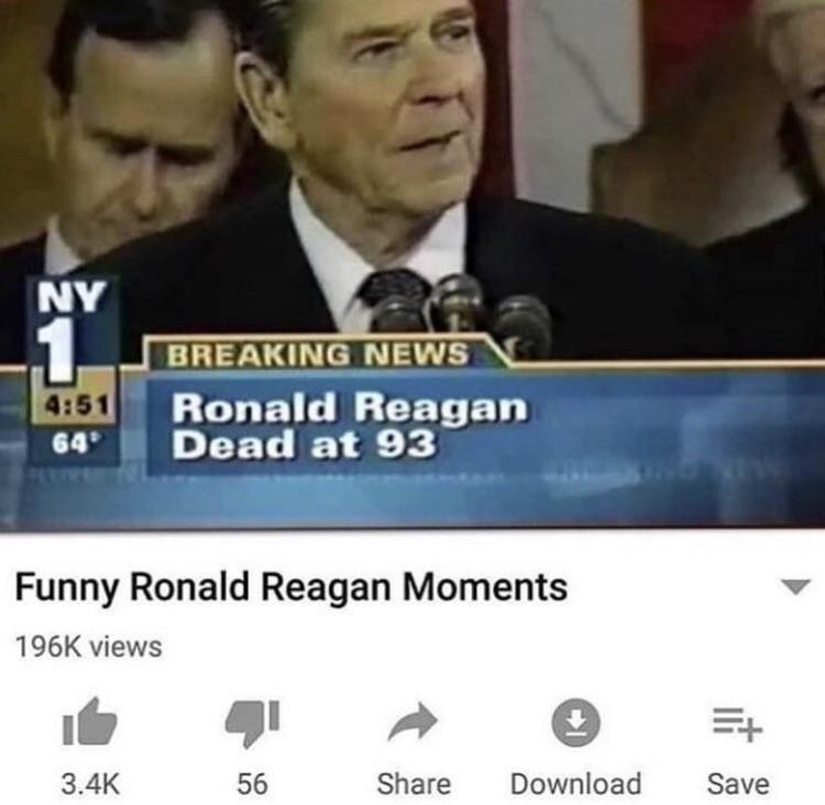 Ronald Reagan Tribute Memes
