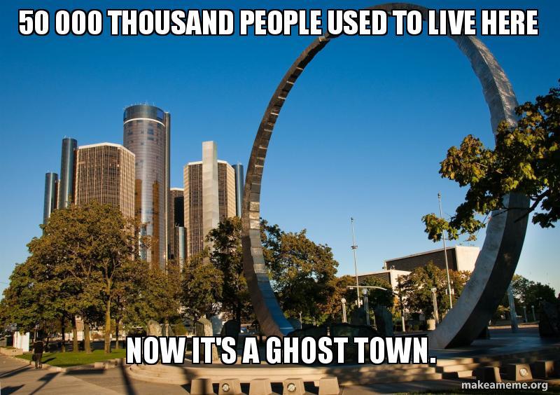 Welcome to Detroit | 50,000 People Used to Live Here. Now It's a Ghost ...