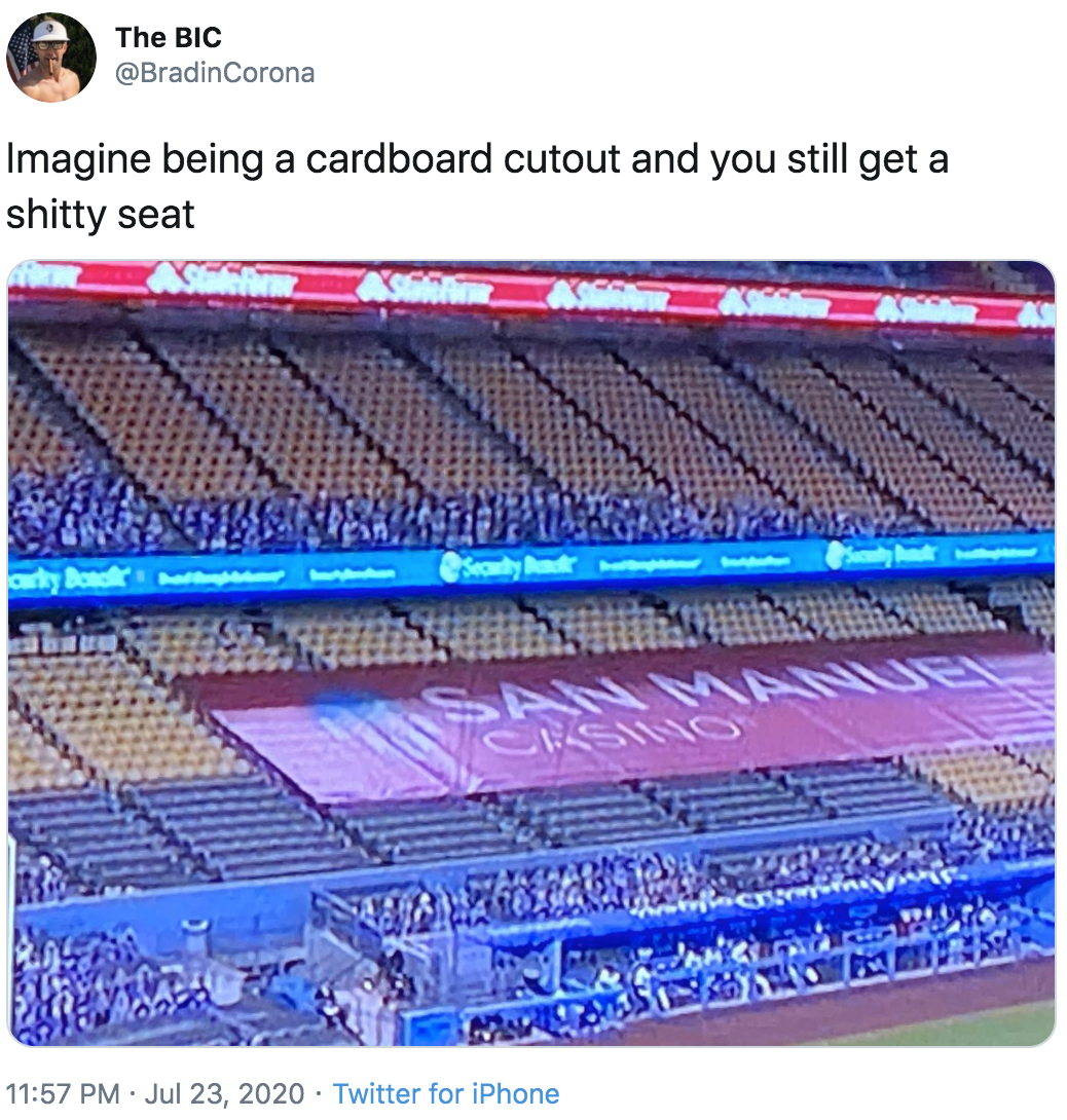 Shitty Seats | MLB Cardboard Cutout Fans | Know Your Meme