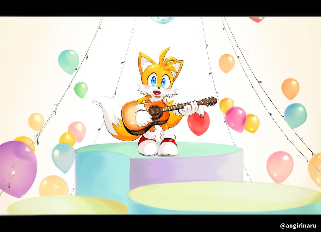 Tails playing the guitar | Sonic the Hedgehog | Know Your Meme