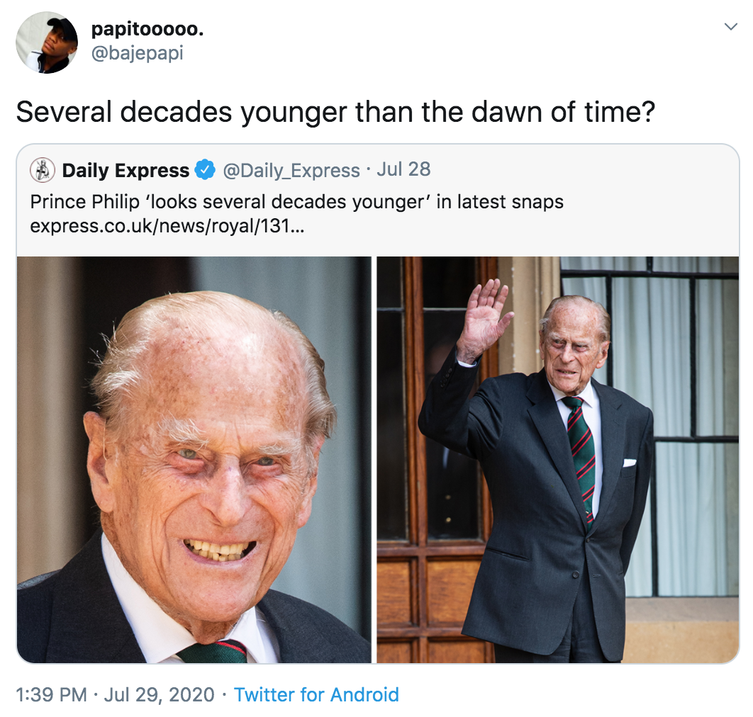 Dawn Of Time | Prince Philip | Know Your Meme