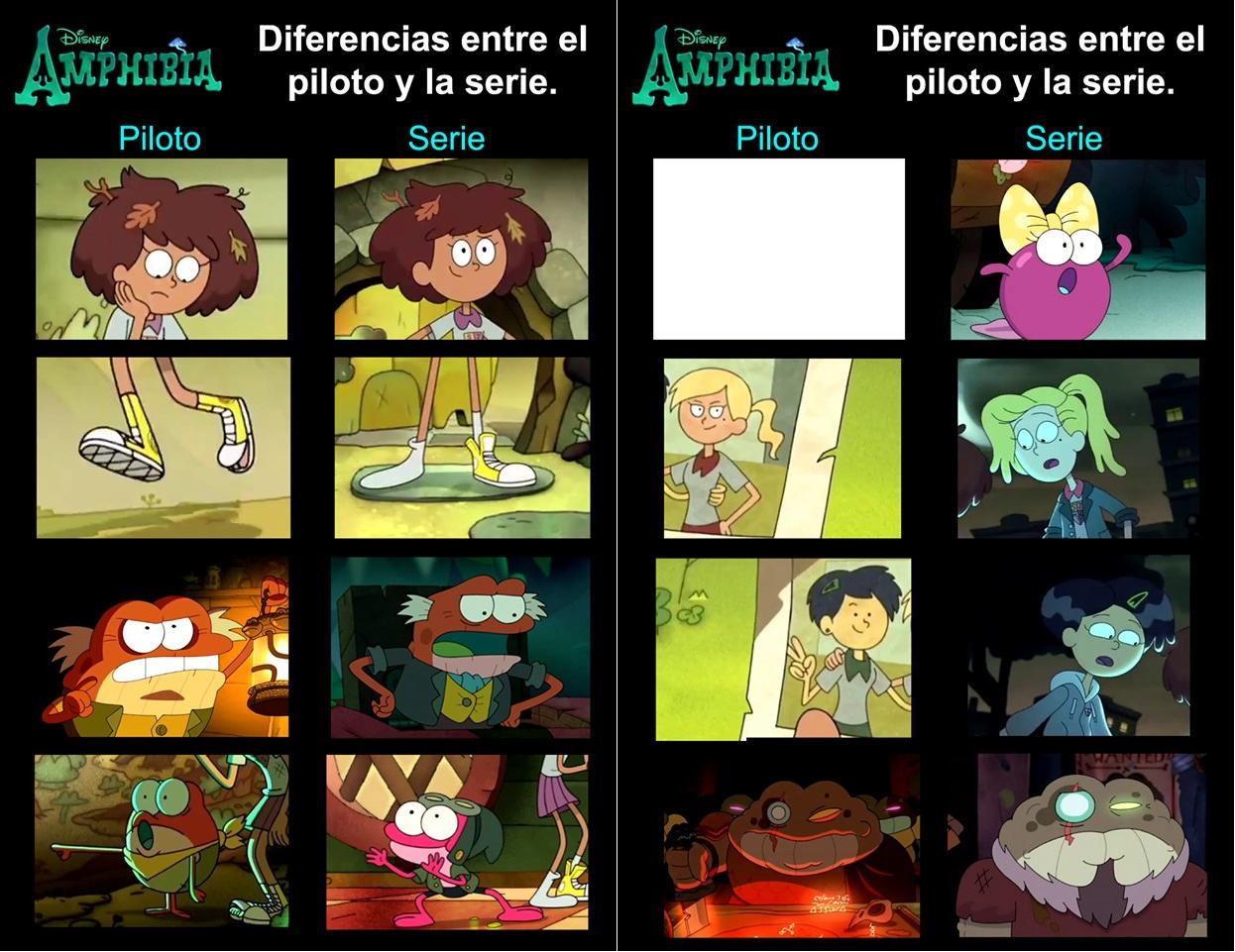 pilot/series comparison | Amphibia | Know Your Meme
