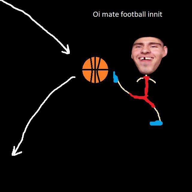 Oi mate football innit | Pass The Ball Down | Know Your Meme