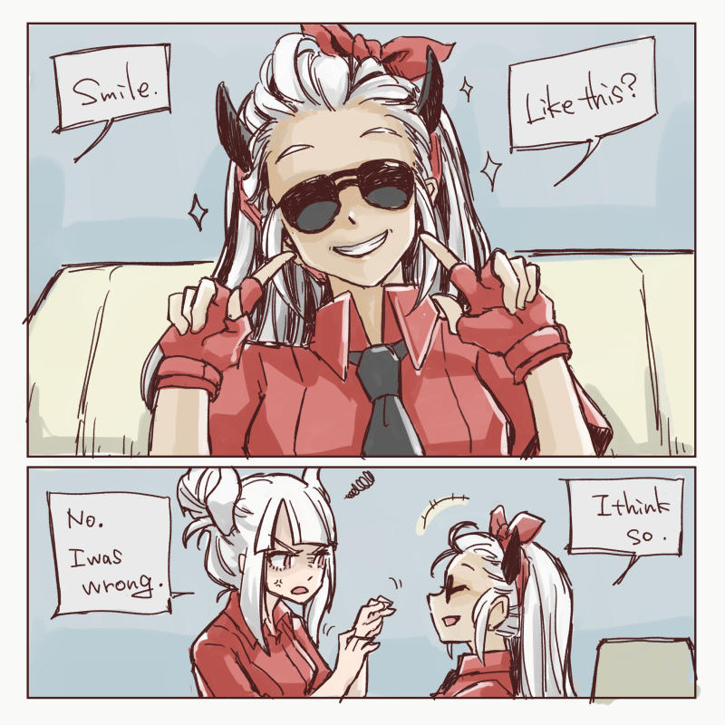 Smile. Like this? | Helltaker | Know Your Meme