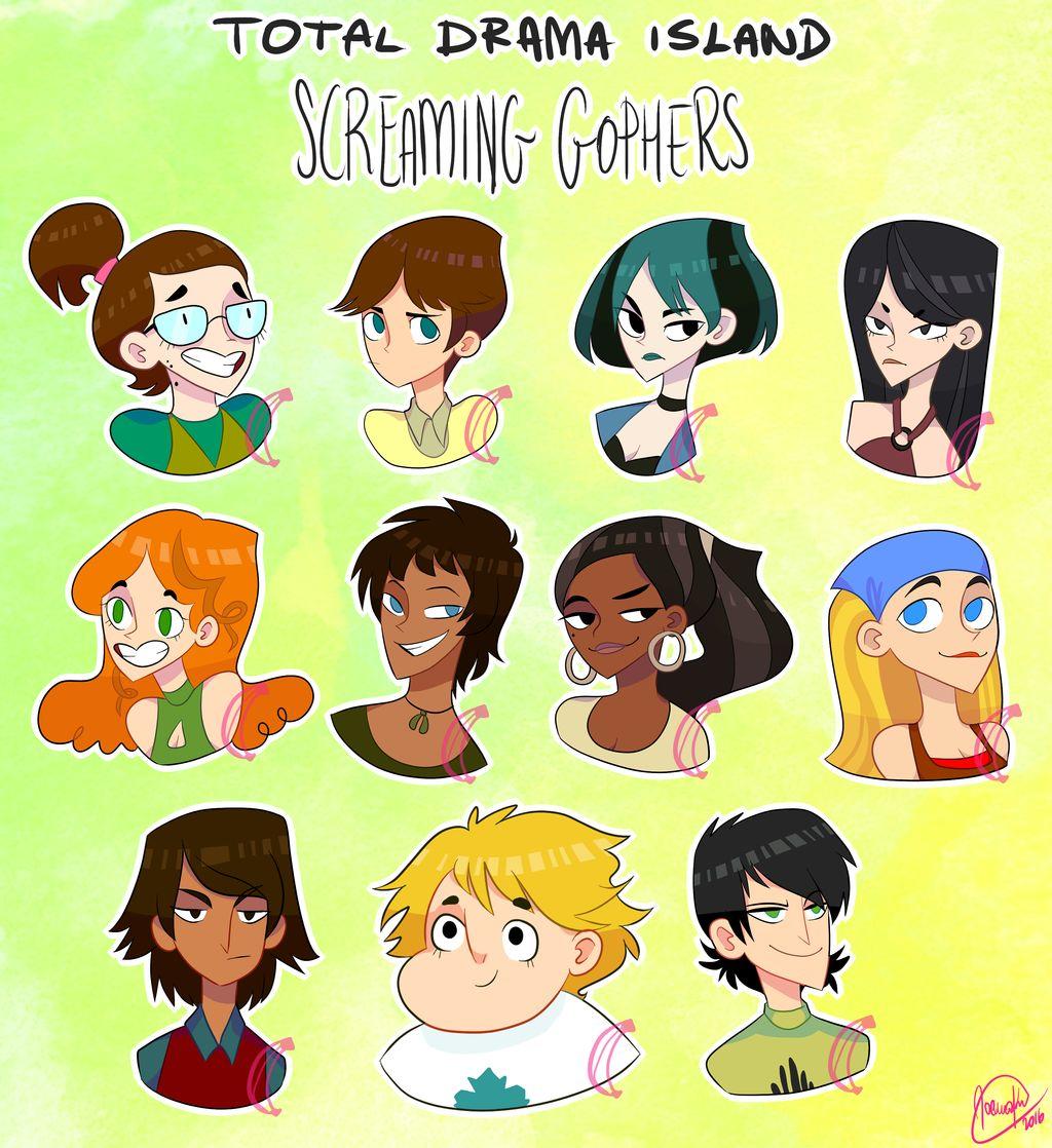 Screaming Gophers Stickers by Joannawentbananas | Total Drama | Know ...