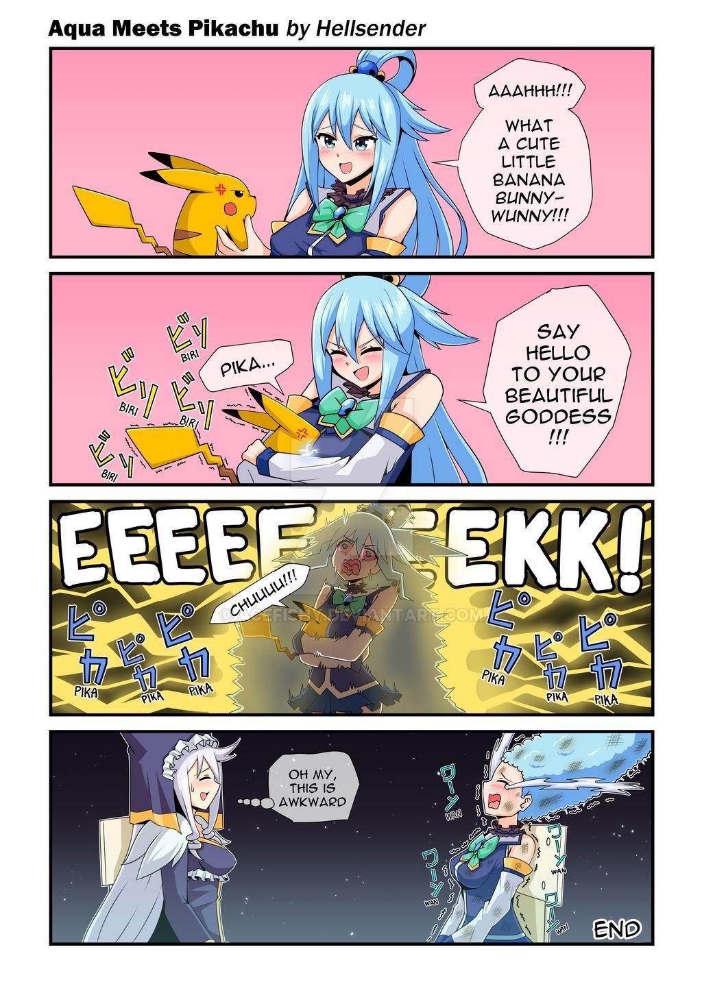 Aqua is a water type, right? | KonoSuba | Know Your Meme