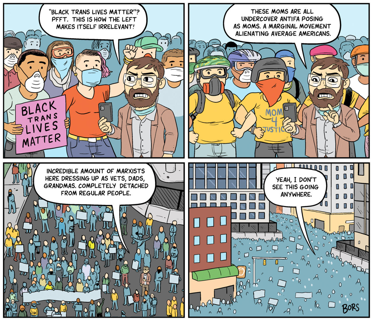 "The Wisdom of Crowds" by Matt Bors | Portland Protest Unidentified ...