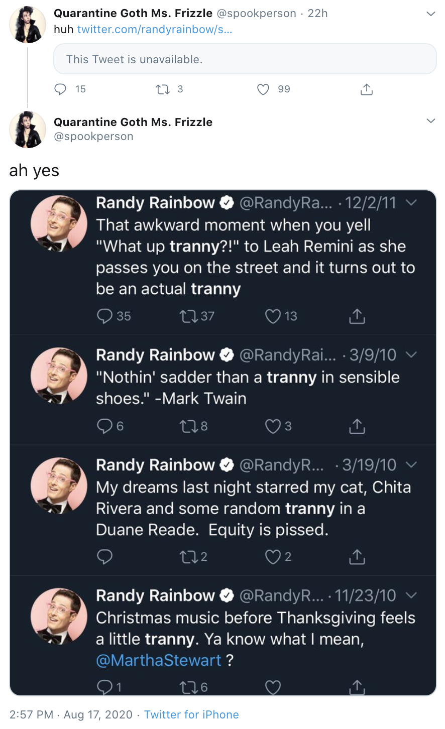 Ah yes | Randy Rainbow | Know Your Meme