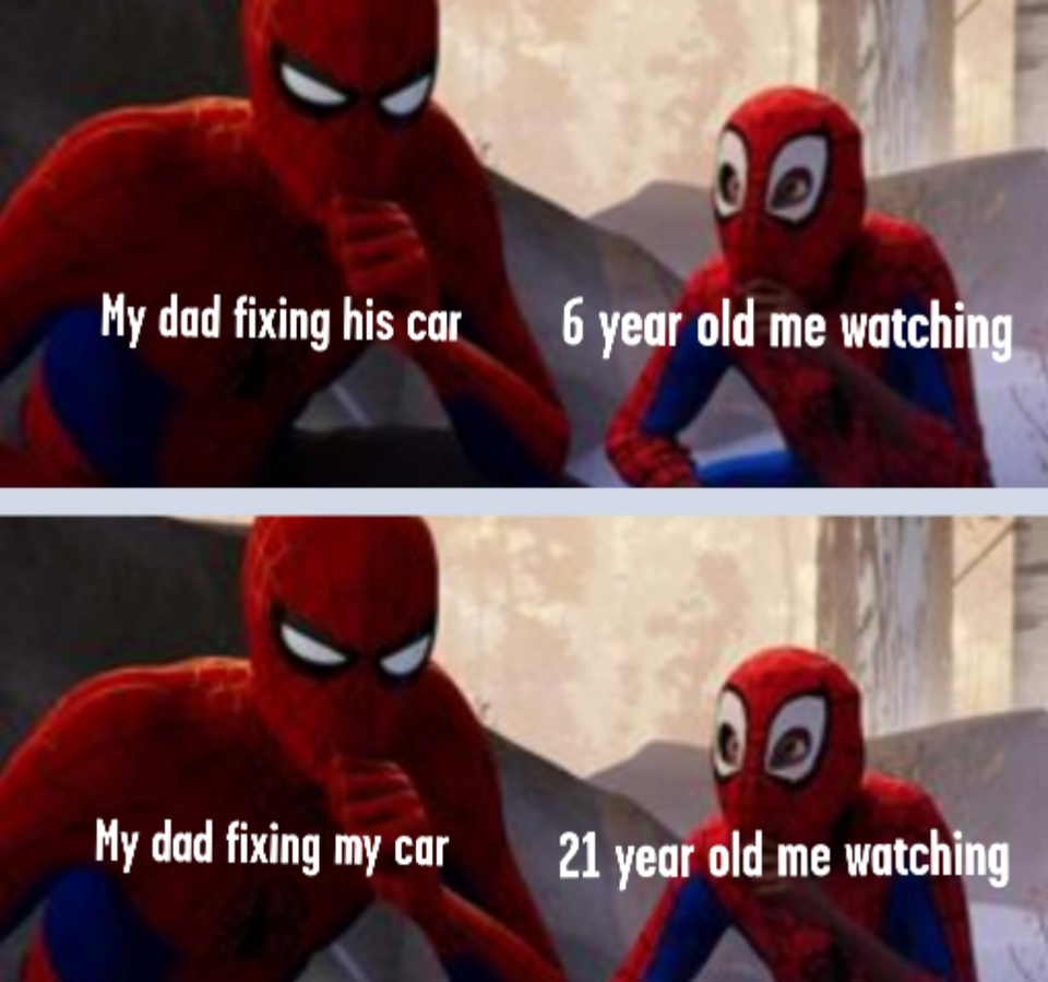 dad fixing car | Wholesome Memes | Know Your Meme