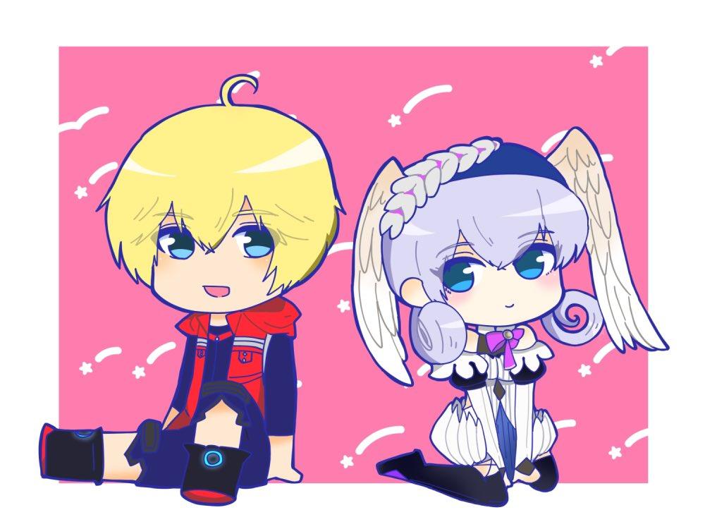 Chibi Shulk & Melia | Xenoblade Chronicles | Know Your Meme