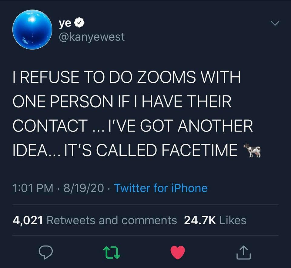 not here for zoom | Kanye West / Ye | Know Your Meme