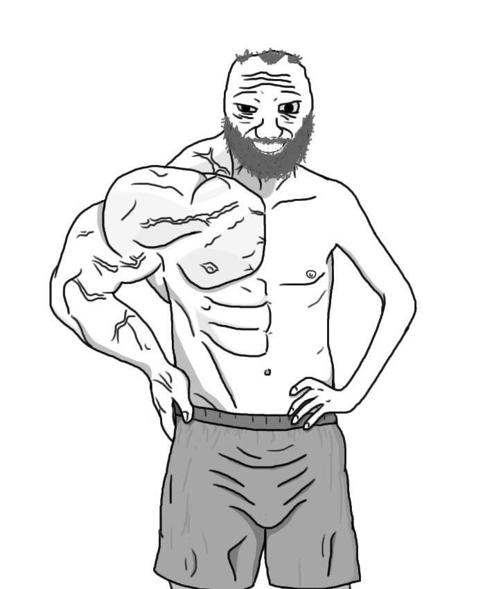 Muscular Man Meme Template