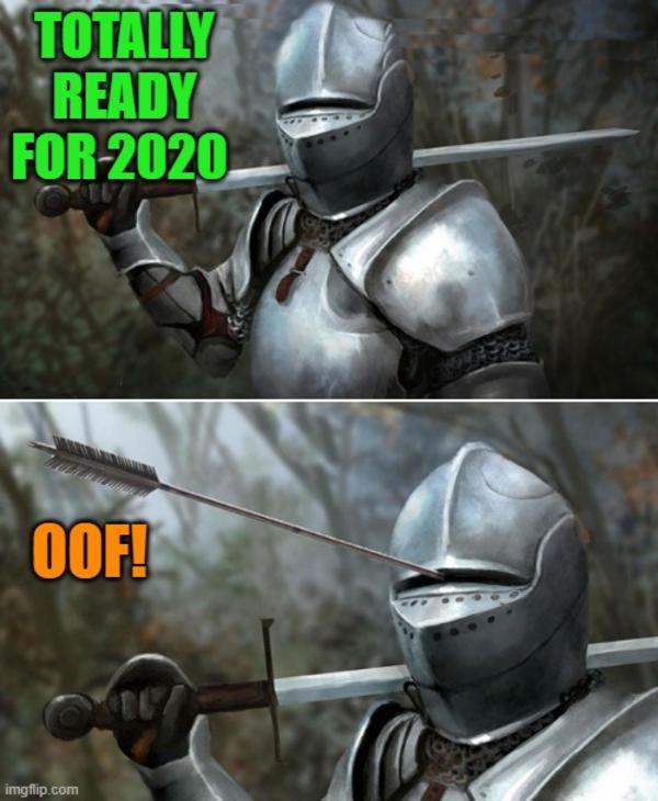 Totally ready for 2020 | Medieval Knight with Arrow In Eye Slot | Know ...