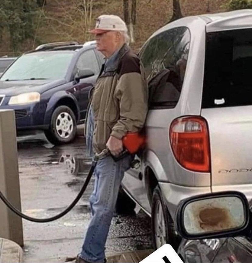 gas station trump | Know Your Meme