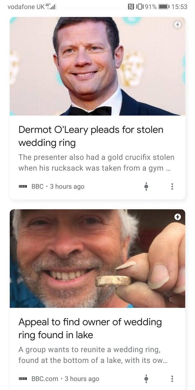 stolen wedding ring | Know Your Meme