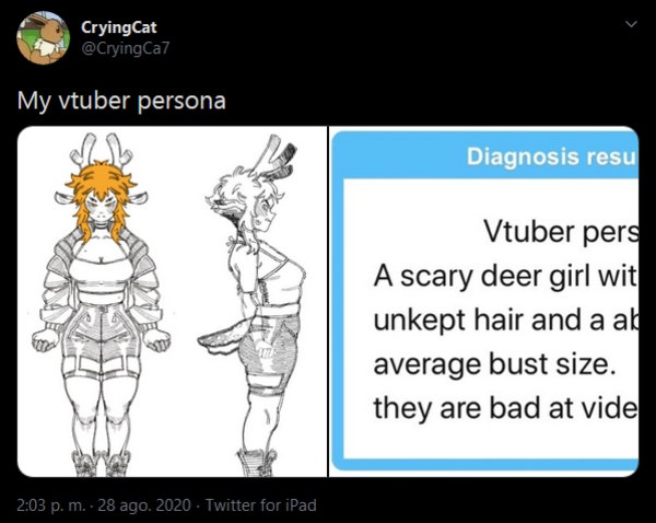 My vtuber persona by CryingCa7 | Vtubersona | Know Your Meme
