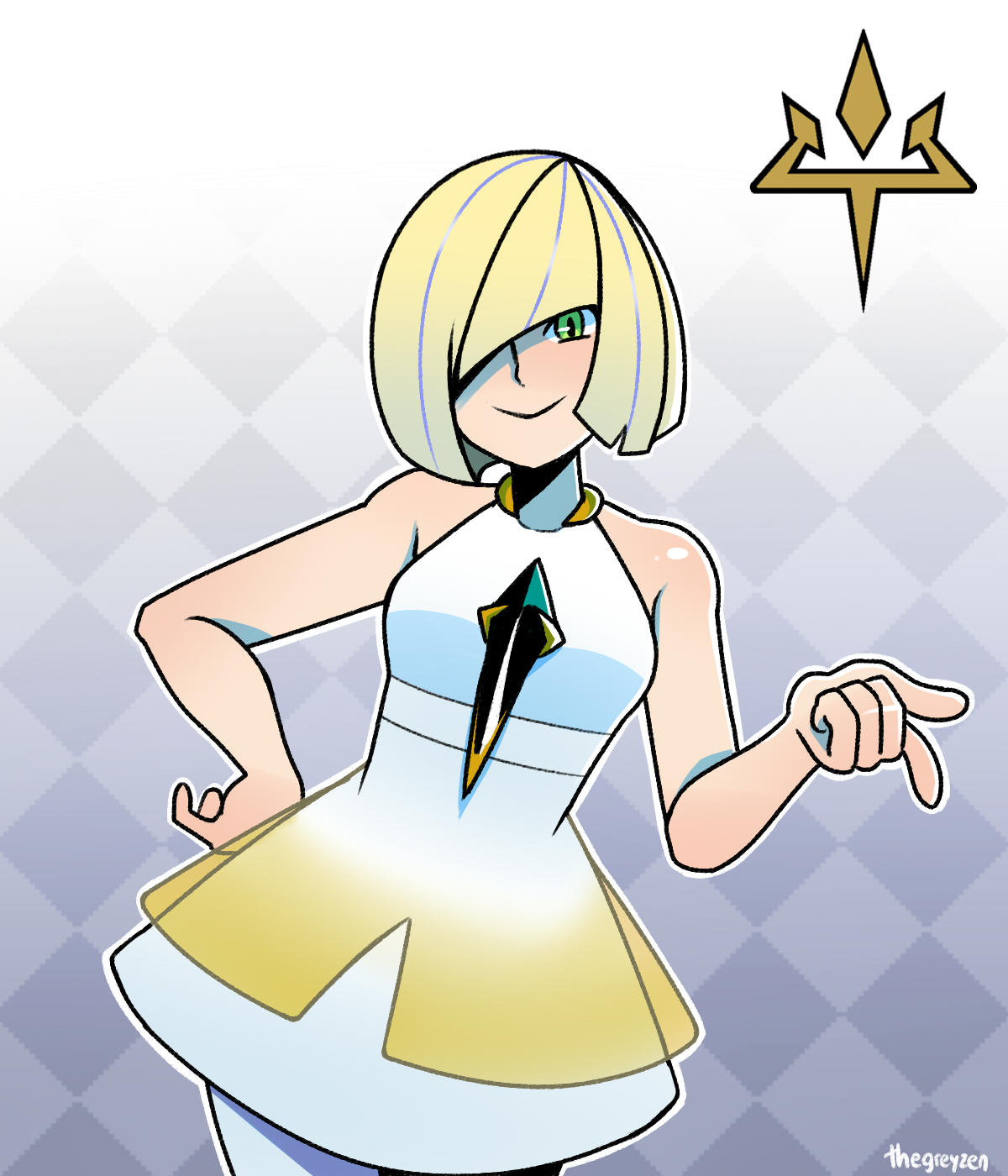 Short hair Lusamine by thegreyzen | Pokémon Sun and Moon | Know Your Meme