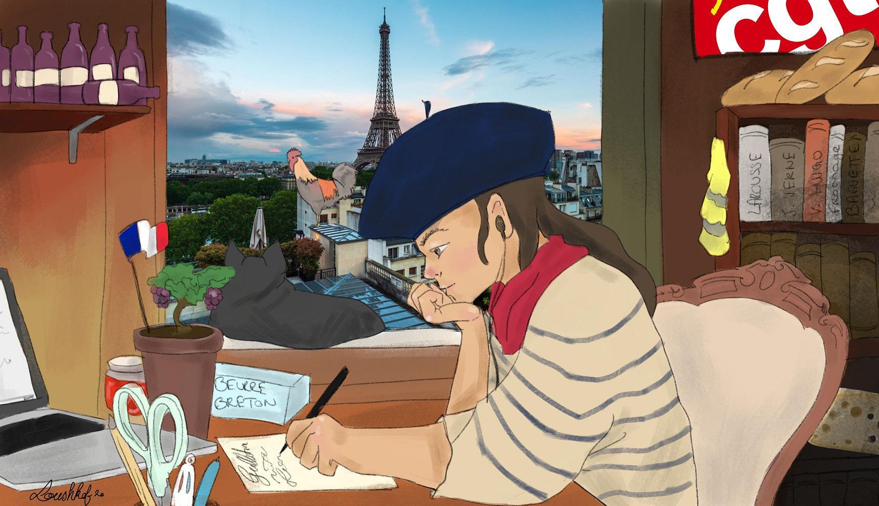French Lo-Fi Girl | LoFi Girl | Know Your Meme