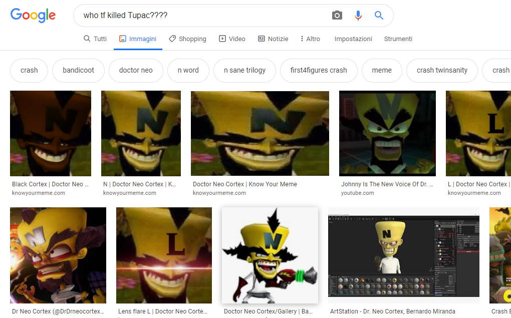 His death and the first Crash came out in the same month and year ...