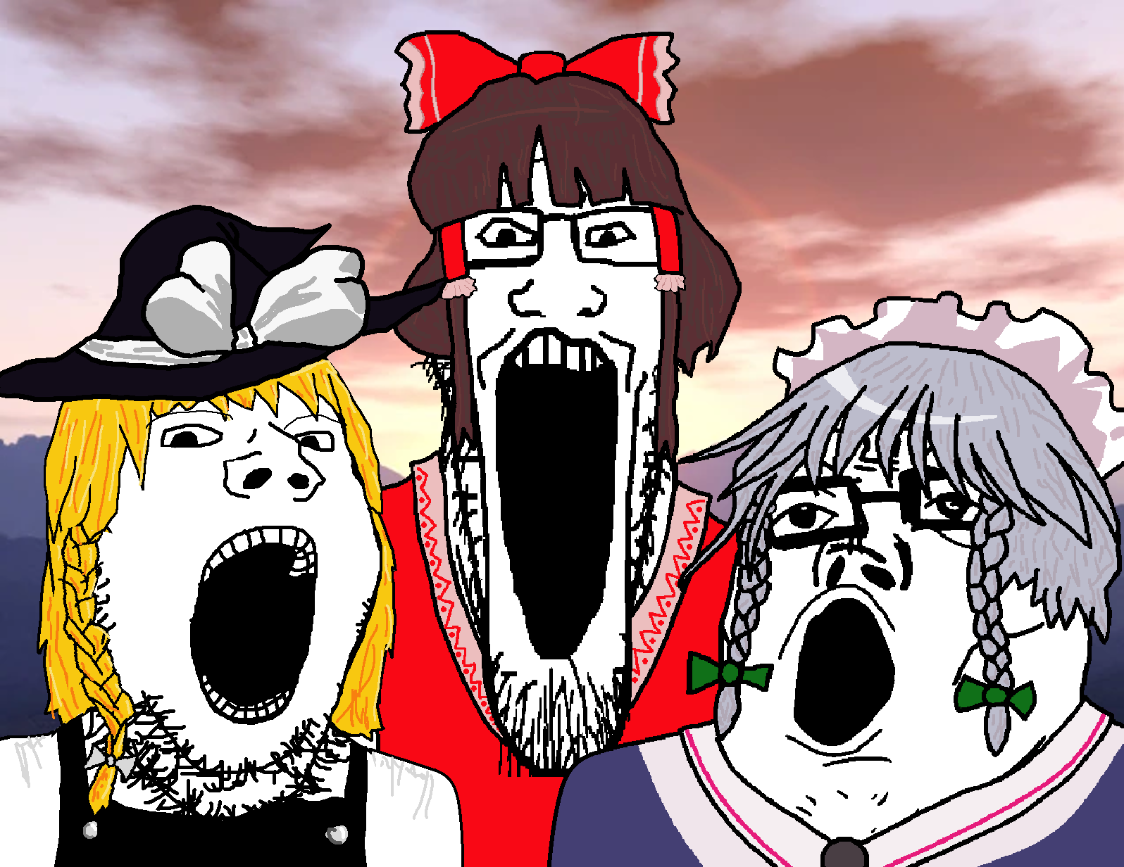 Touhou SoyGirls (male) | Soy Boy Face / Soyjak | Know Your Meme