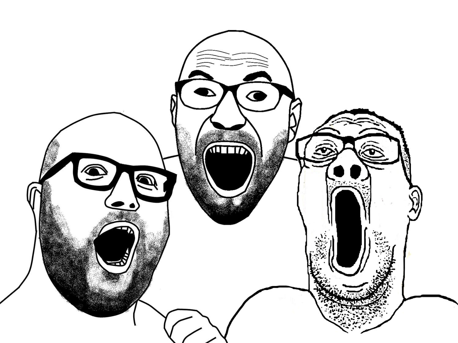 New & Improved Soyboy Trio | Soy Boy Face / Soyjak | Know Your Meme