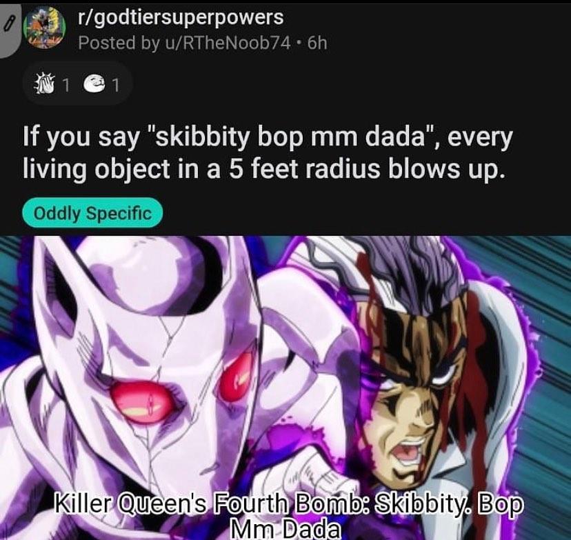 Skippity boom ba mm dada | JoJo's Bizarre Adventure | Know Your Meme