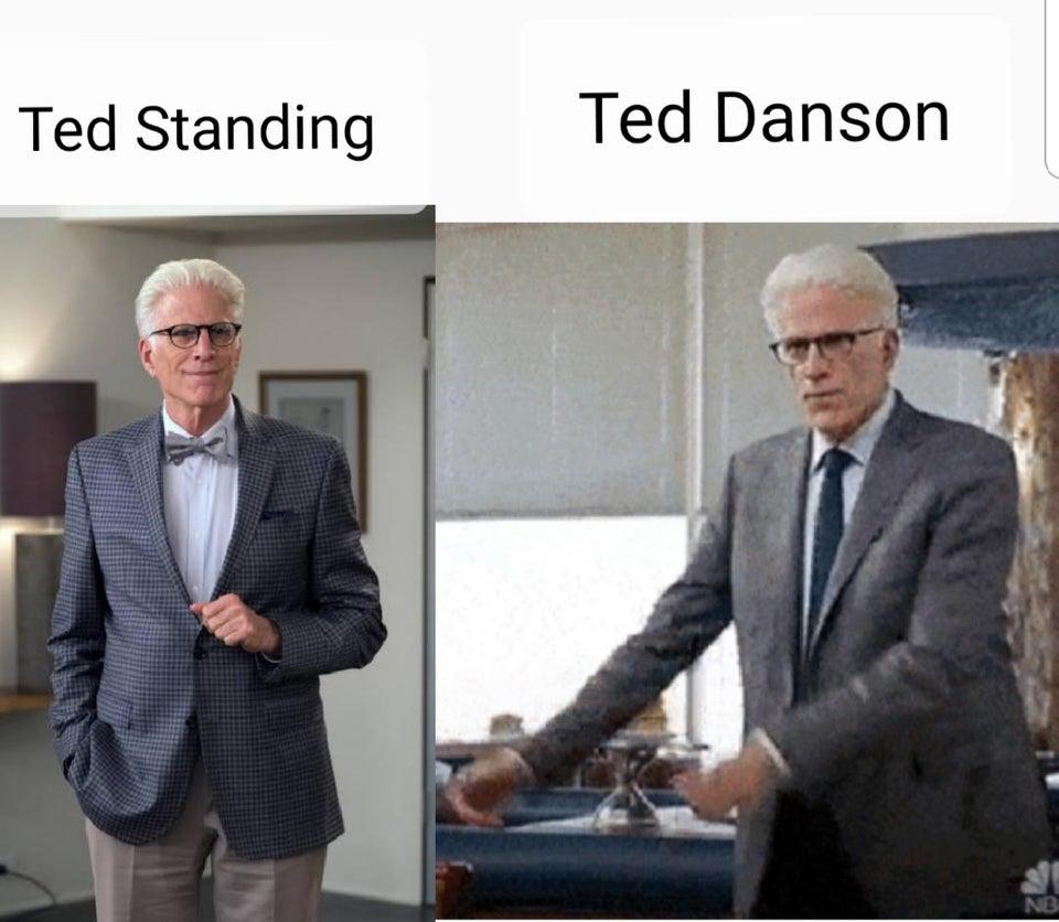 ted standing and dancing | Ted Danson | Know Your Meme