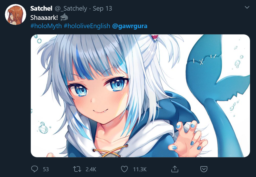 Gawr Tail | Gawr Gura | Know Your Meme