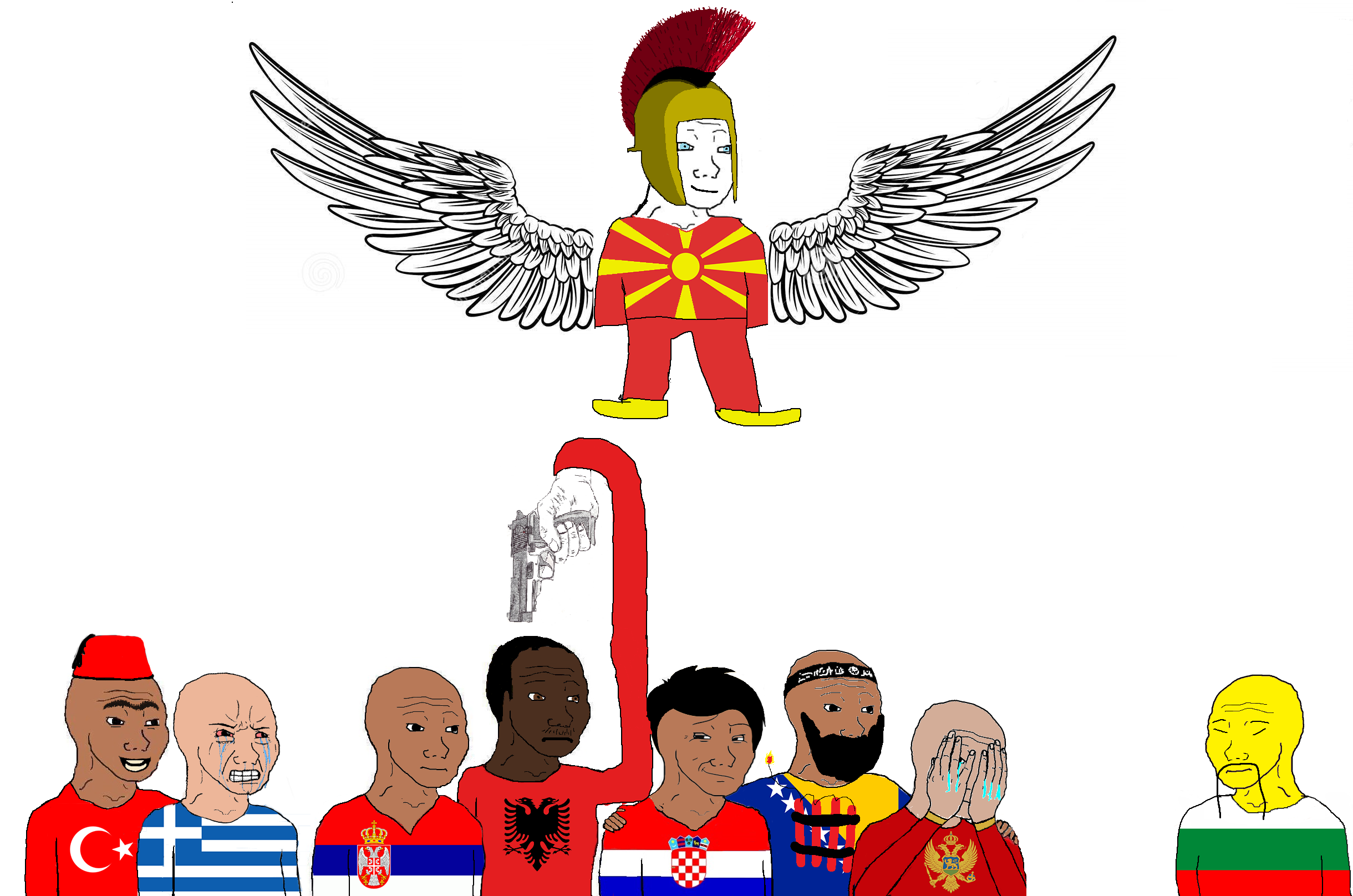 Balkans Wojaks | Balkan Memes | Know Your Meme