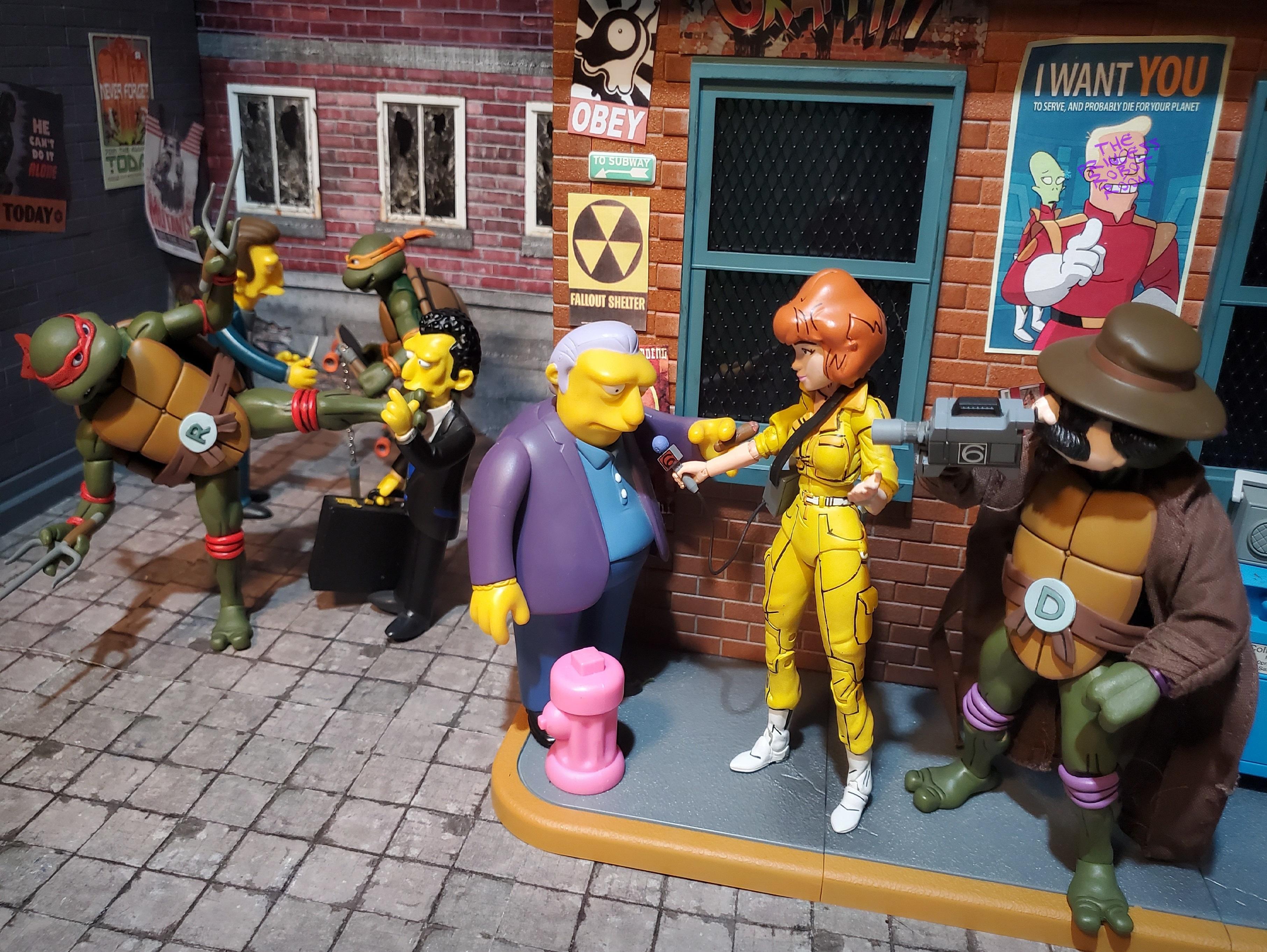 The TMNT vs The Springfield Mafia | Crossover | Know Your Meme