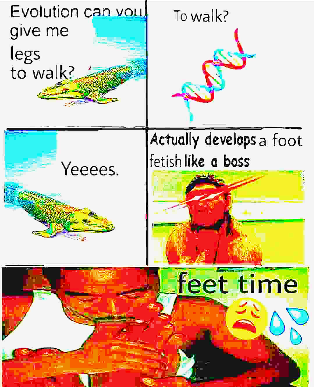 Give feet 😩😖 | Foot Fetishism | Know Your Meme