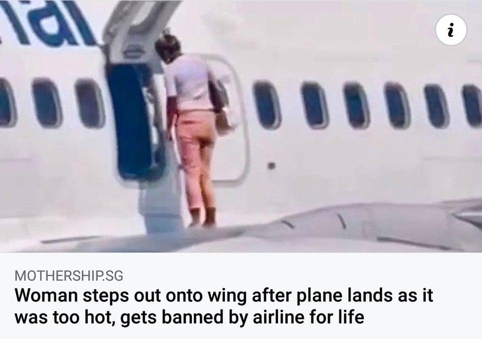 exiting aircraft | Know Your Meme