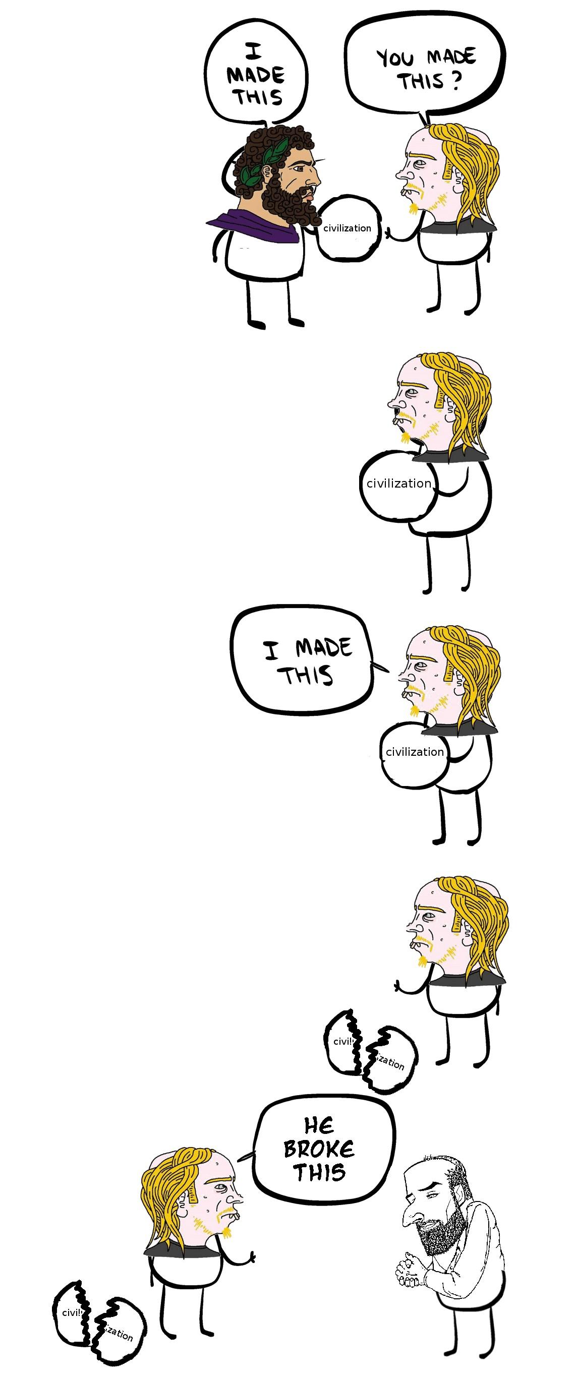 The Nordcuck blames the Jew | Nordic / Mediterranean | Know Your Meme