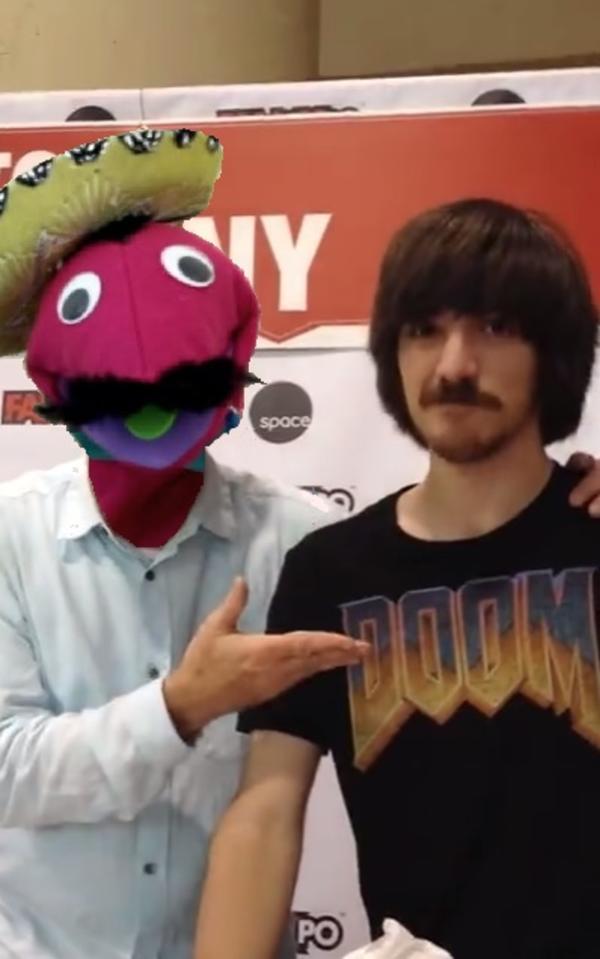 Barneyfag and sock puppet | Barneyfag (Lee Goldson) | Know Your Meme