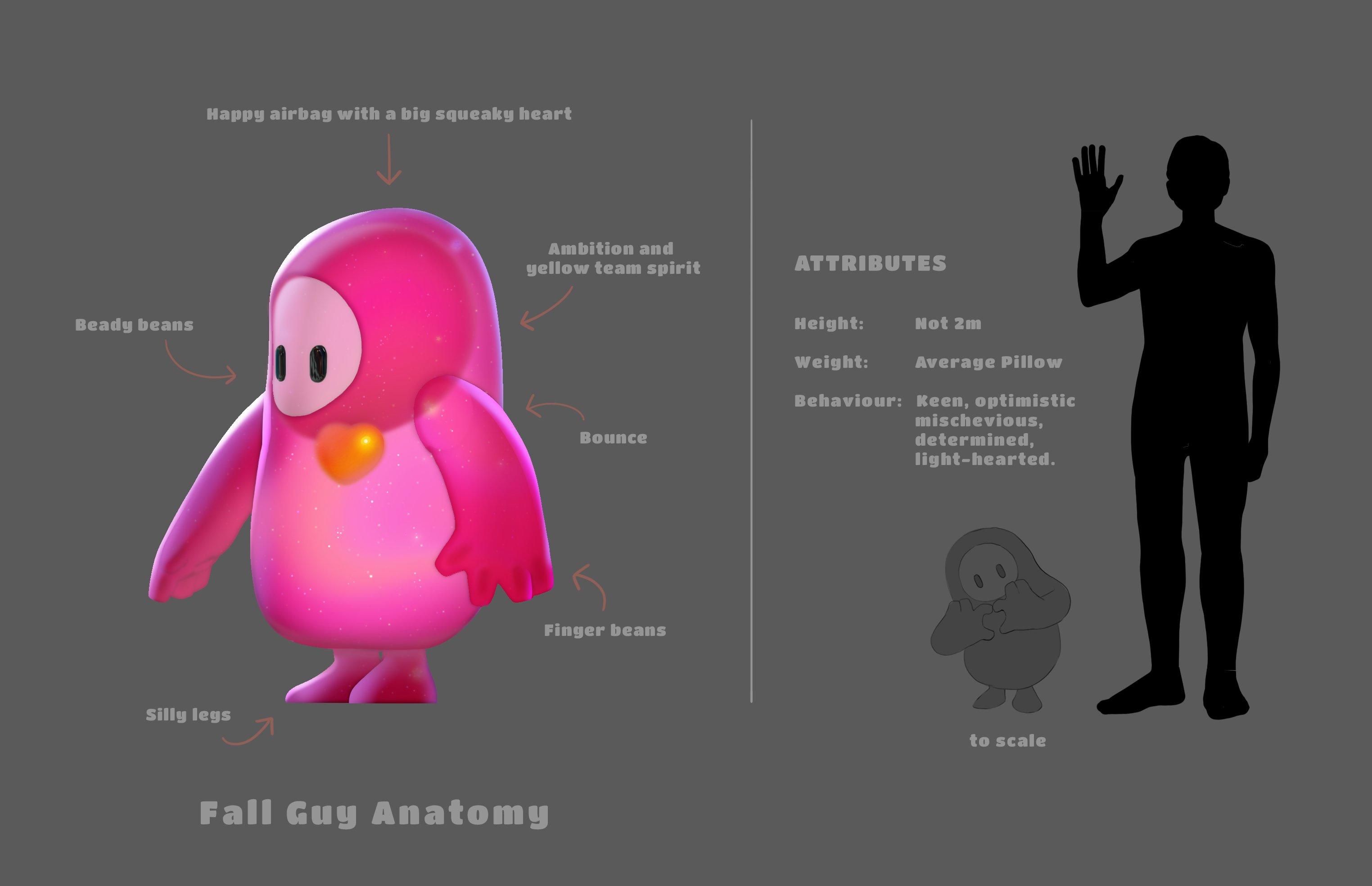 official design of the fall guys anatomy | Fall Guys: Ultimate Knockout ...