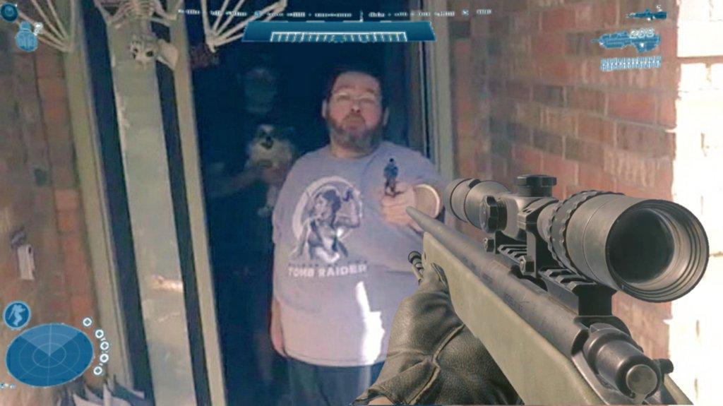 Boogie has pulled out a pistol during a 1v1 snipers only match ...