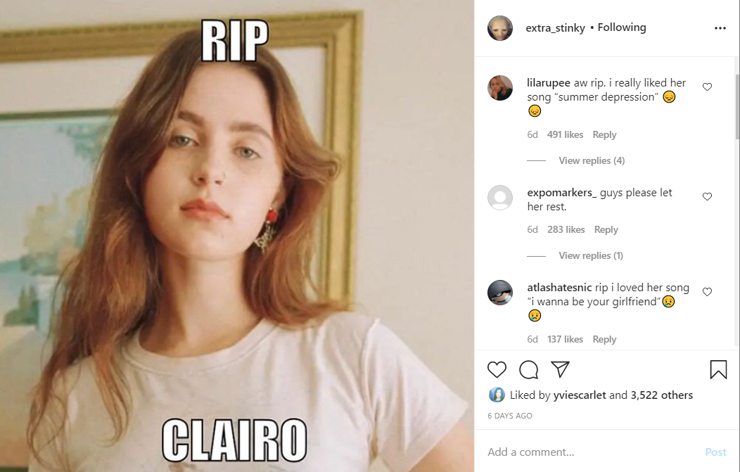 RIP CLAIRO | Know Your Meme