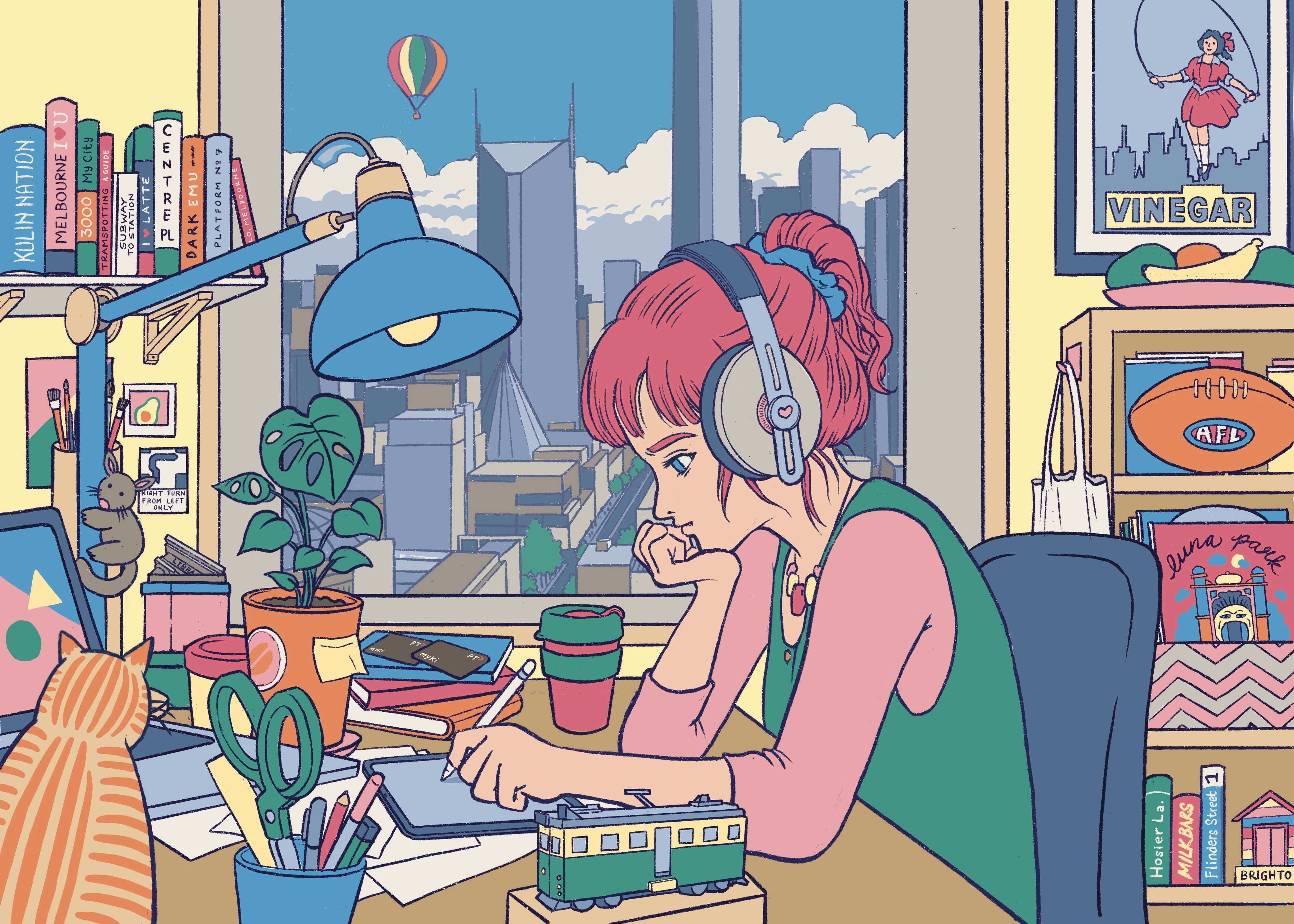 Lofi Beats Girl Melbourne Edition | LoFi Girl | Know Your Meme