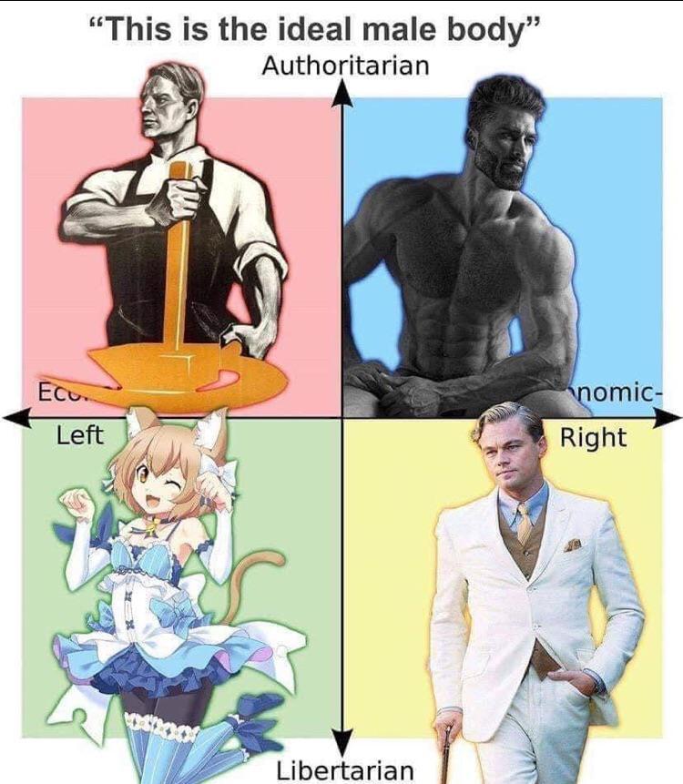 No, THIS is the ideal male body. | /r/PoliticalCompassMemes | Political ...