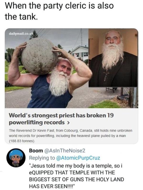 yep is one tough cleric man | Dungeons and Dragons | Know Your Meme