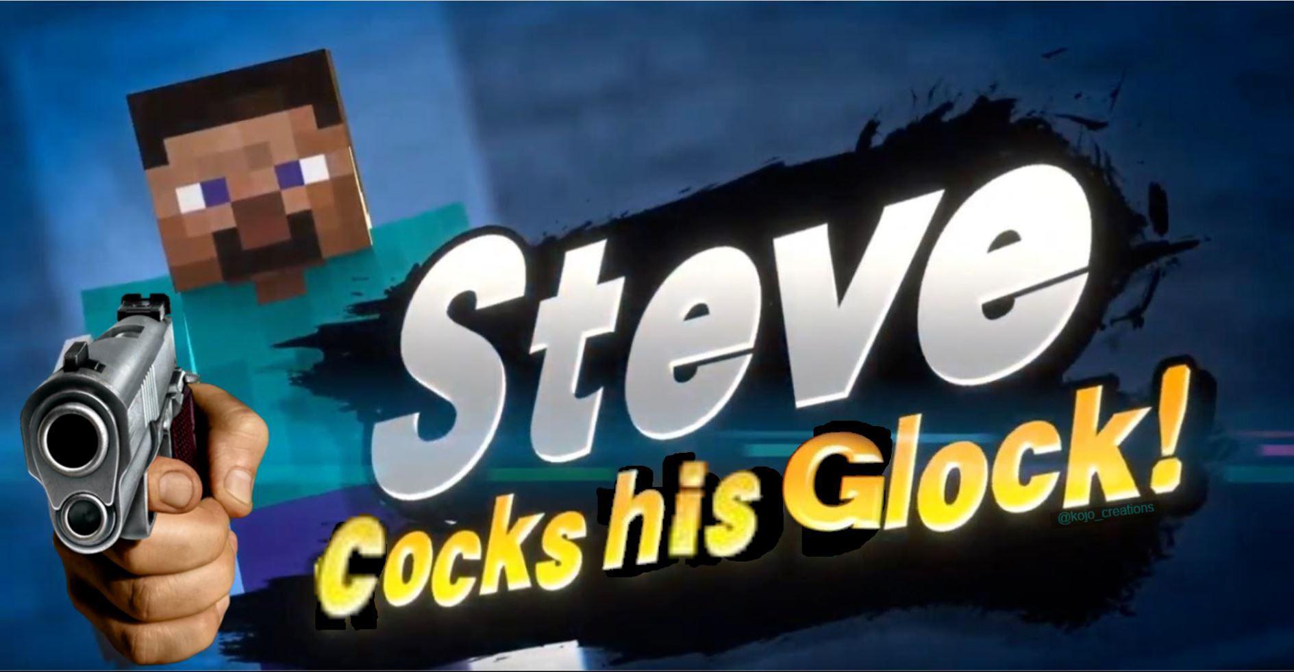 For his neutral special, he wields a GUN | /r/MinecraftMemes ...